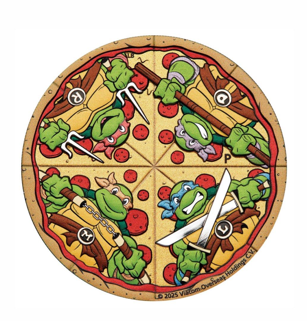 [Pizza Power] 2oz Teenage Mutant Ninja Turtles 2025 Silver Coloured ...