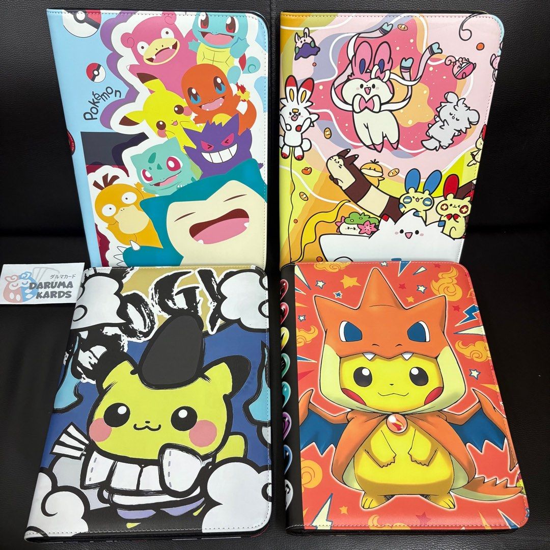 🌈9 Pocket Zip Binders for Pokemon TCG🌈 (pokemontcg pikachu snorlax ...