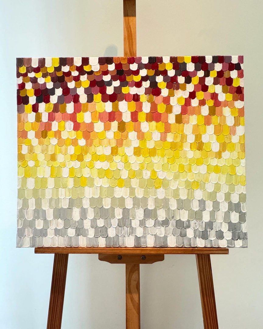 Abstract Textured Painting on Canvas, Hobbies & Toys, Art & Prints on ...