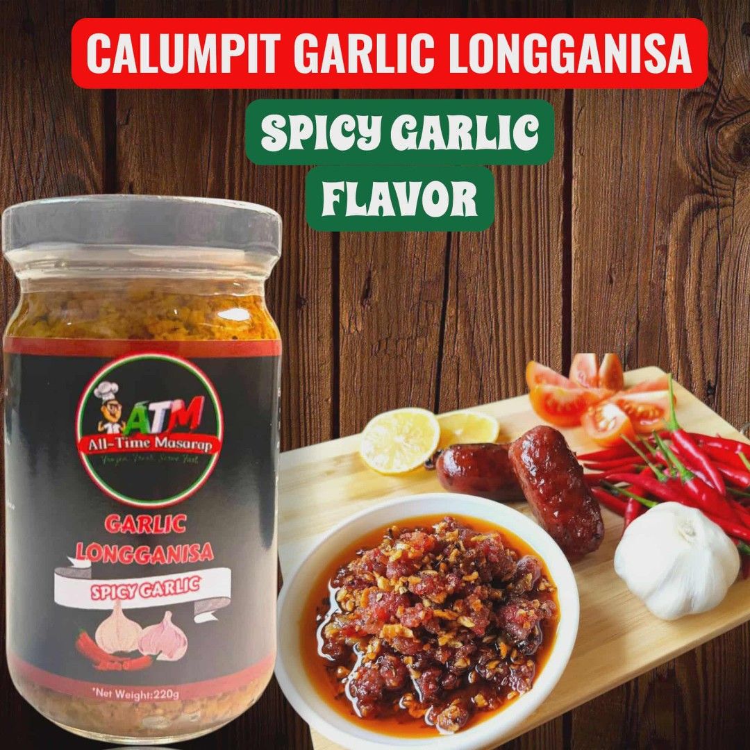 ATM Calumpit Garlic Longganisa - Sweet & Spicy, Spicy Garlic, Classic ...