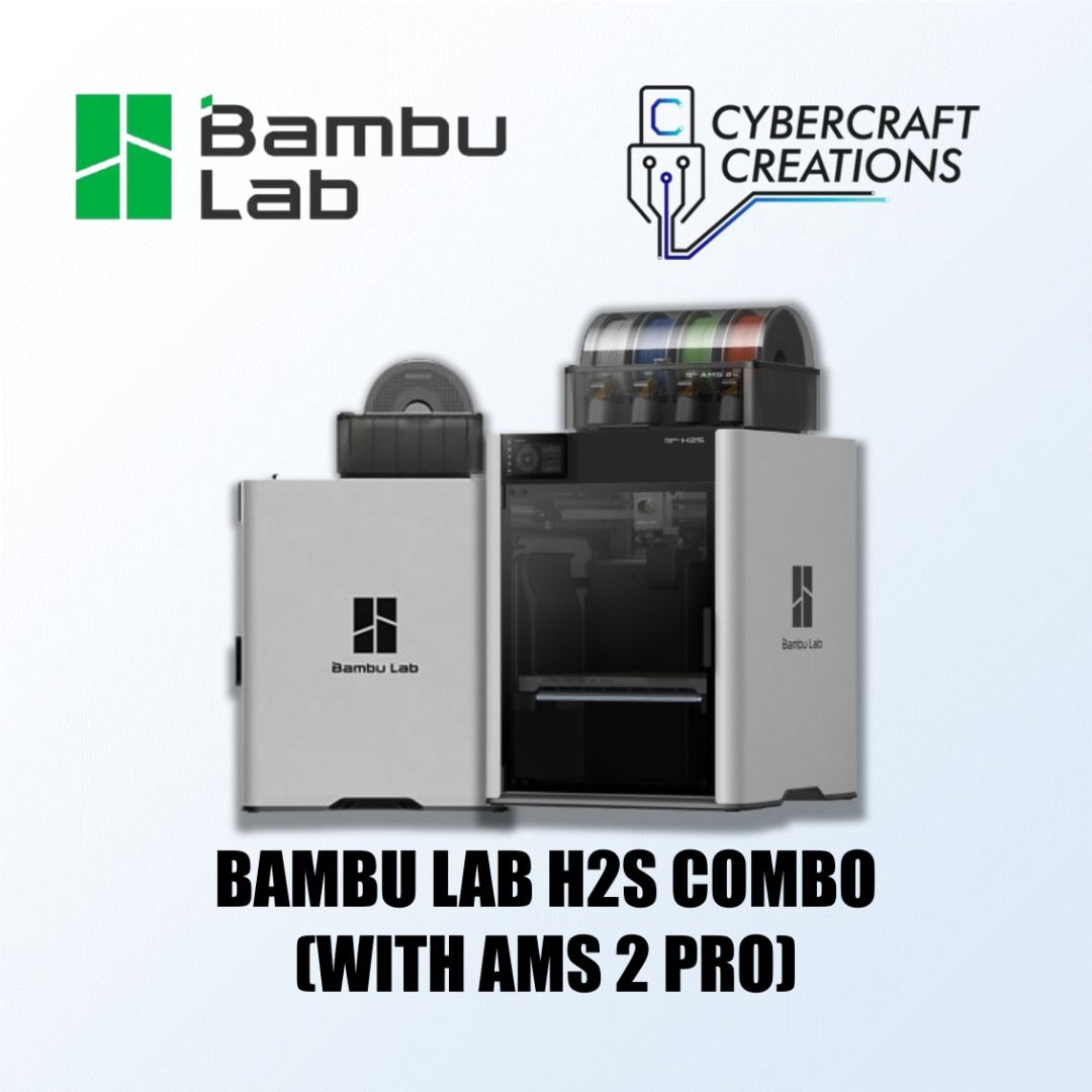 Bambu Lab H2S Combo with AMS 2 Pro , BambuLab 3D Printer for Enthusiasts, Computers & Tech ...