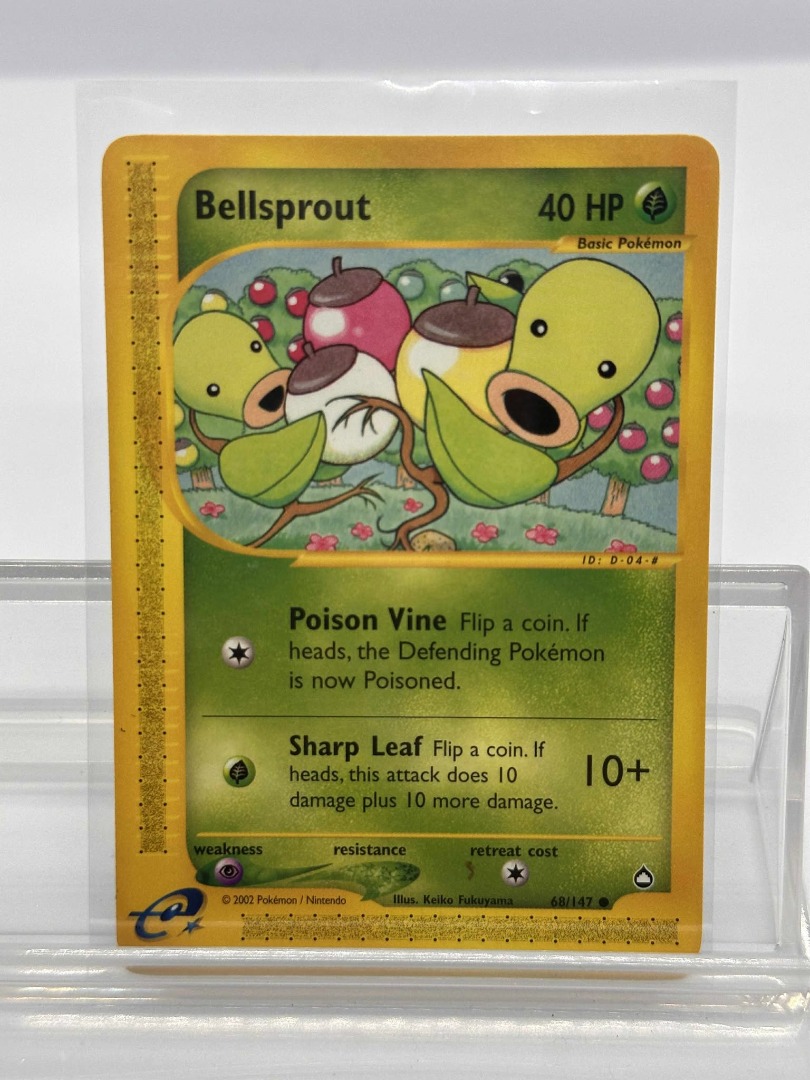 Bellsprout #68 Pokemon Aquapolis, Hobbies & Toys, Toys & Games on Carousell