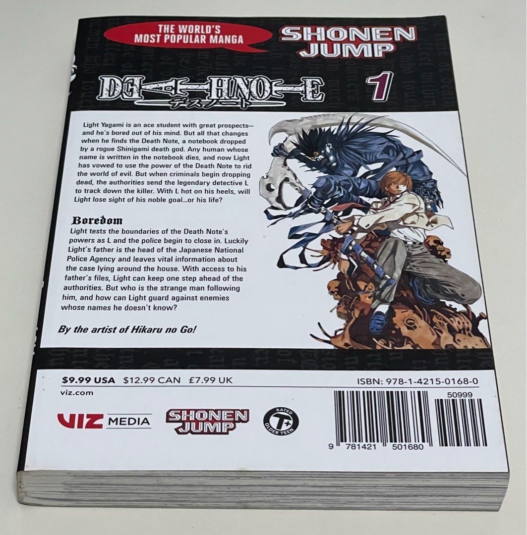Death Note Manga Volume 1, Hobbies & Toys, Books & Magazines, Comics ...