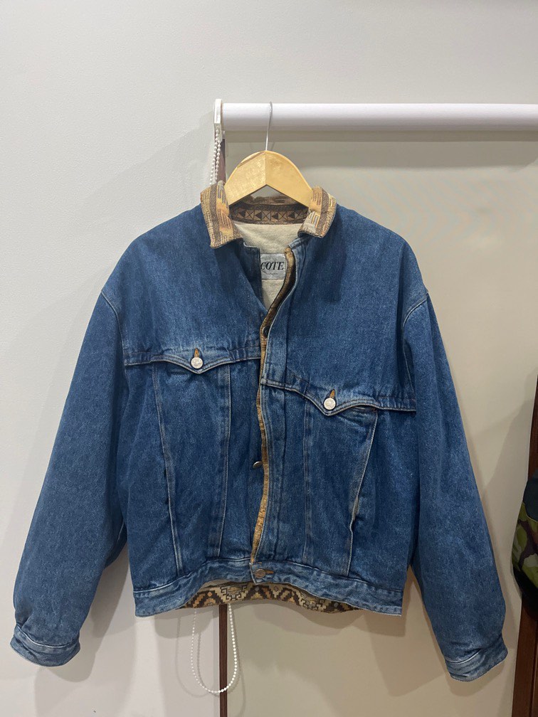 Denim Jacket jeans biscote Paris vintage, Fesyen Pria, Pakaian , Baju ...