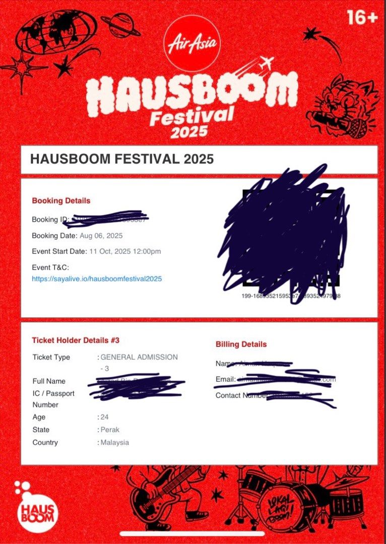 HAUSBOOM FESTIVAL 2025, Tickets & Vouchers, Event Tickets on Carousell