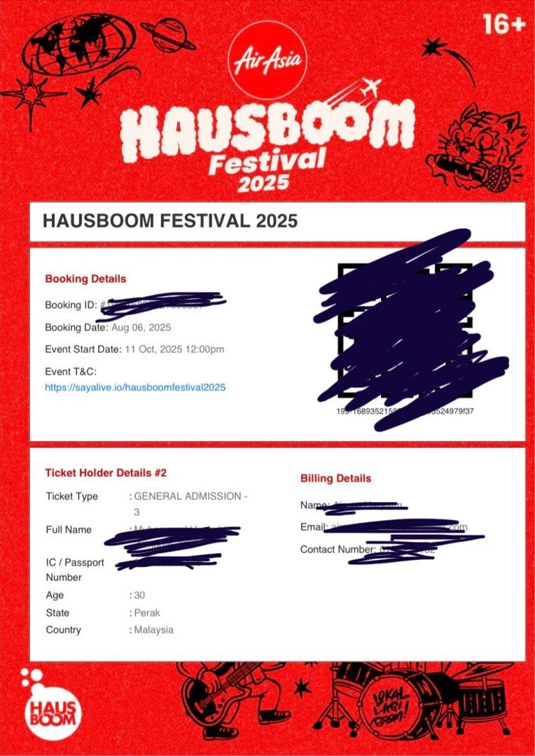 HAUSBOOM FESTIVAL 2025, Tickets & Vouchers, Event Tickets on Carousell
