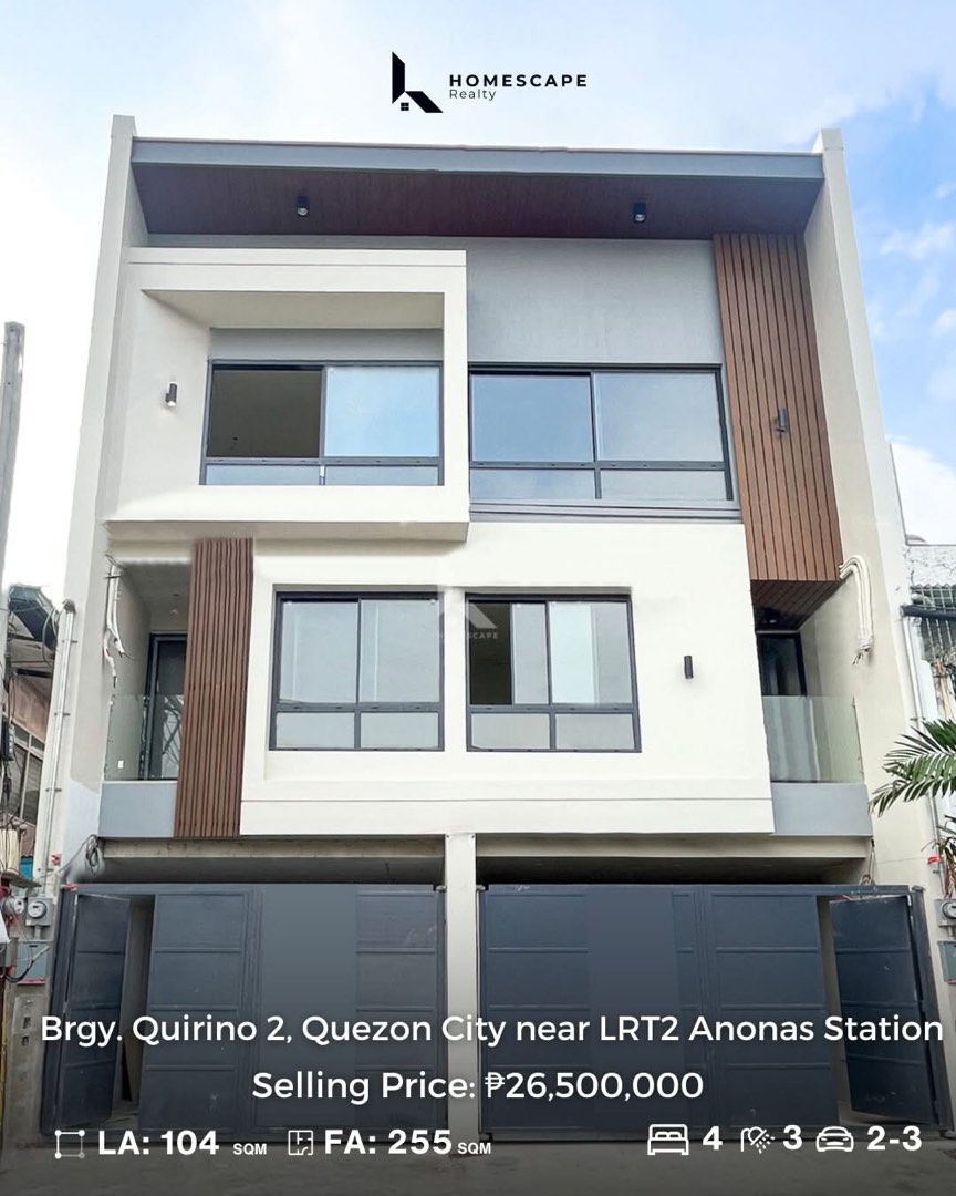 House and Lot for Sale in Barangay Quirino Quezon City nr LRT Anonas ...
