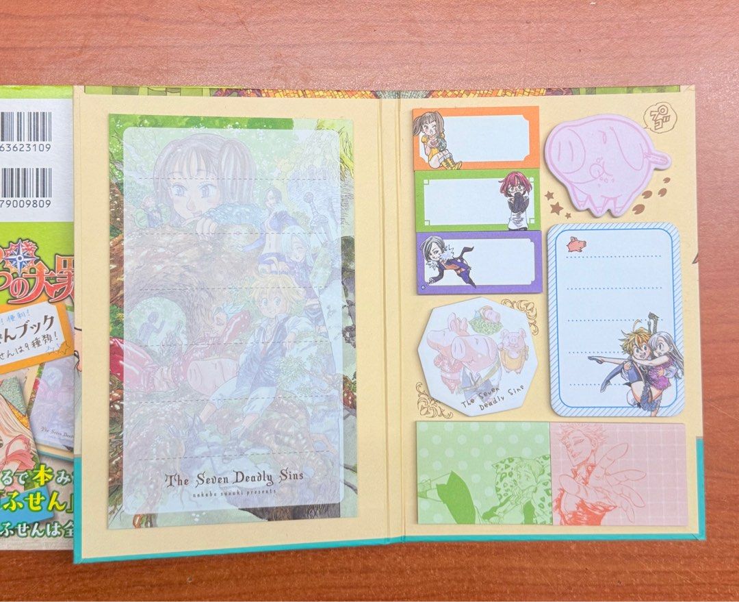 Japan The Seven Deadly Sins Limited Edition Memo Pad Sticky Notes ...