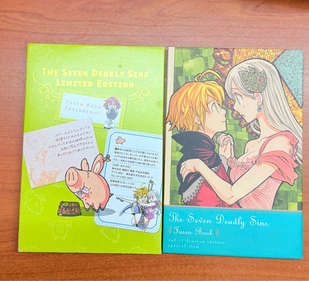 Japan The Seven Deadly Sins Limited Edition Memo Pad Sticky Notes ...