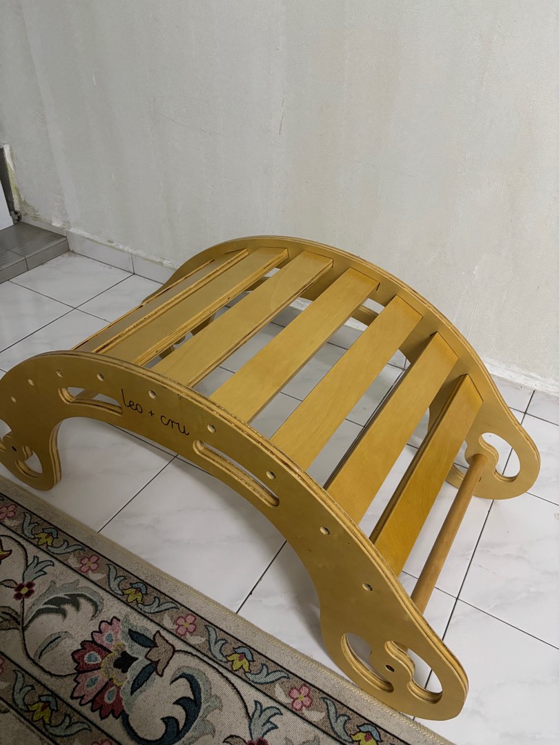 Leo + Cru Wooden Climbing Arch / Arch Pickler, Furniture & Home Living ...