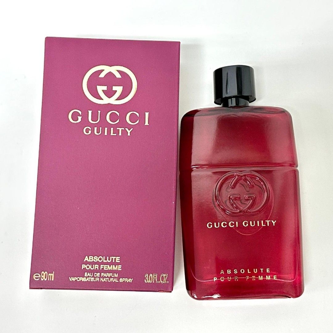 Perfume Gucci Guilty absolute pour femme 100ml edp, Beauty & Personal ...