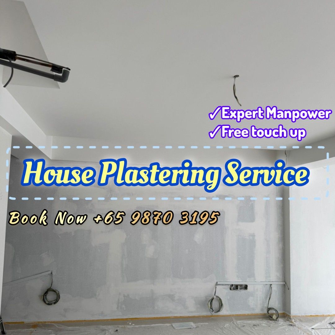 Plastering Service/full plastering/touch up plaster/whole house plastering service/walls full ...