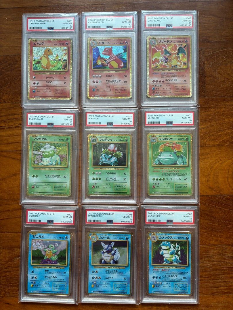 Pokemon Japanese Classic Collection Charizard, Blastoise, Venusaur ...