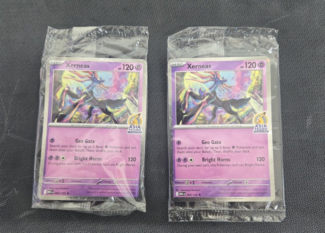 Pokemon TCG: Mega Evolution Xerneas Asia Promo, Hobbies & Toys, Toys ...