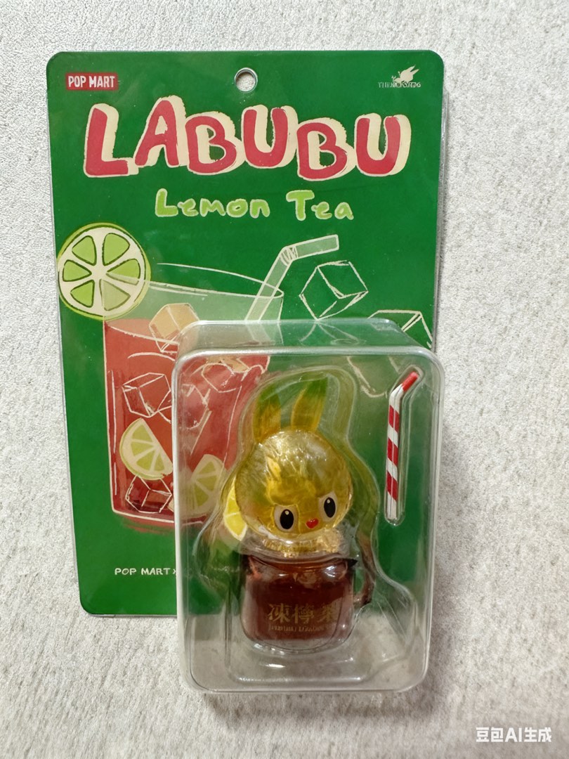 POP MART LABUBU Lemon Tea Figure, 興趣及遊戲, 玩具 & 遊戲類 - Carousell
