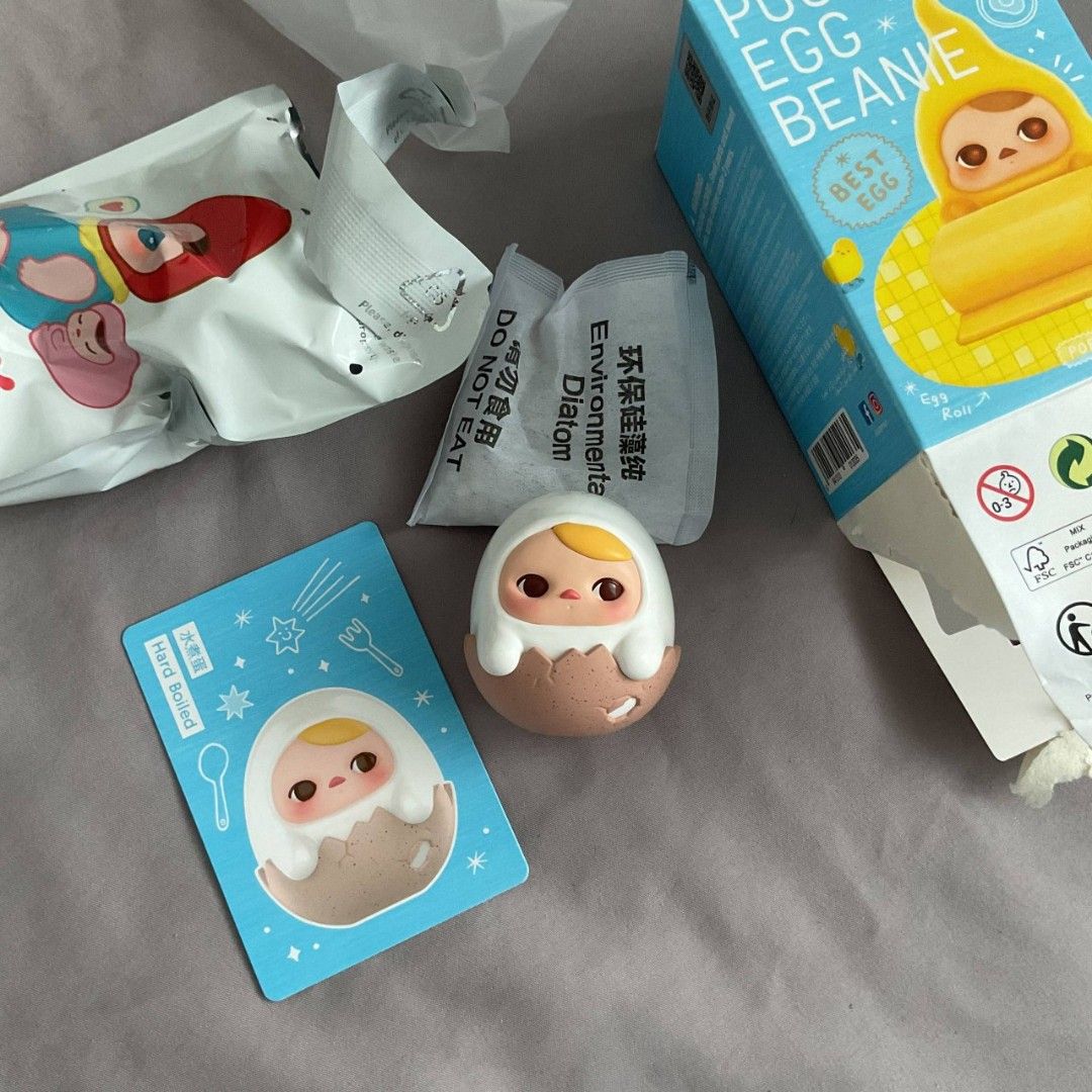 (URGENT SELL) POPMART Pucky Egg Beanie Series Figure, Hobbies & Toys ...
