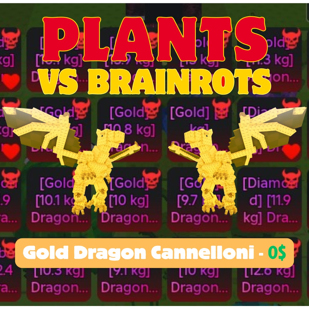 Roblox Plants Vs Brainrots PVB | Free Dragons | Plants | Brainrots ...
