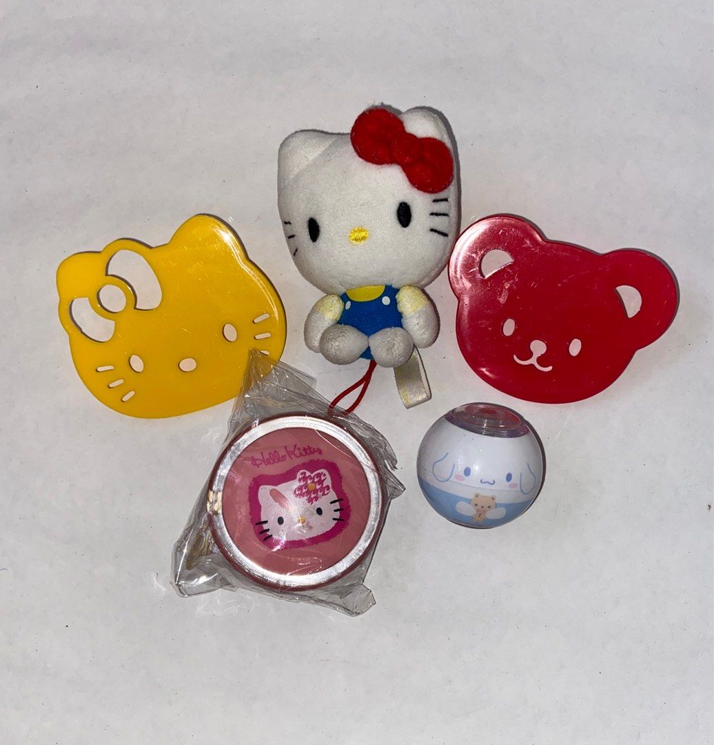 sanrio hello kitty cinamoroll tiny chum trinket anik bundle set (mascot ...