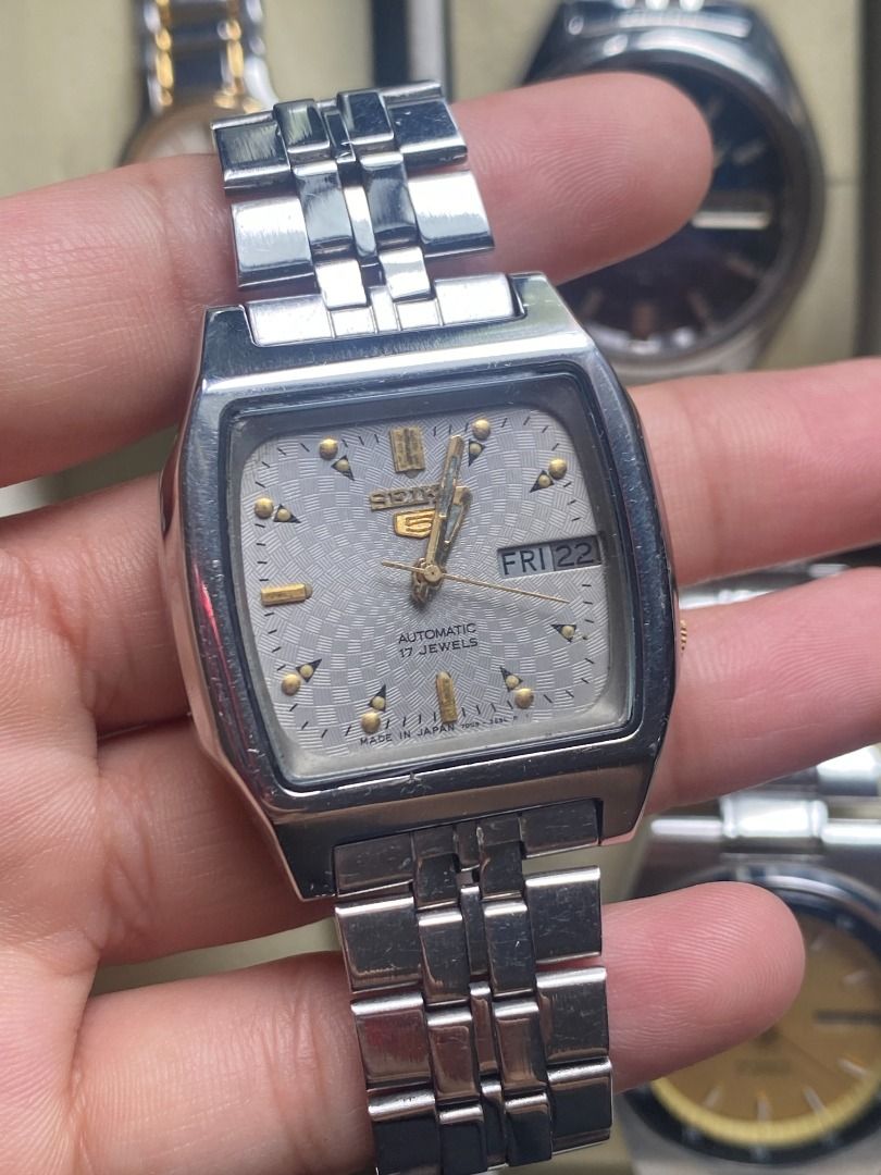 Seiko 5 Grey TV Dial, Men's Fashion, Watches & Accessories, Watches on ...