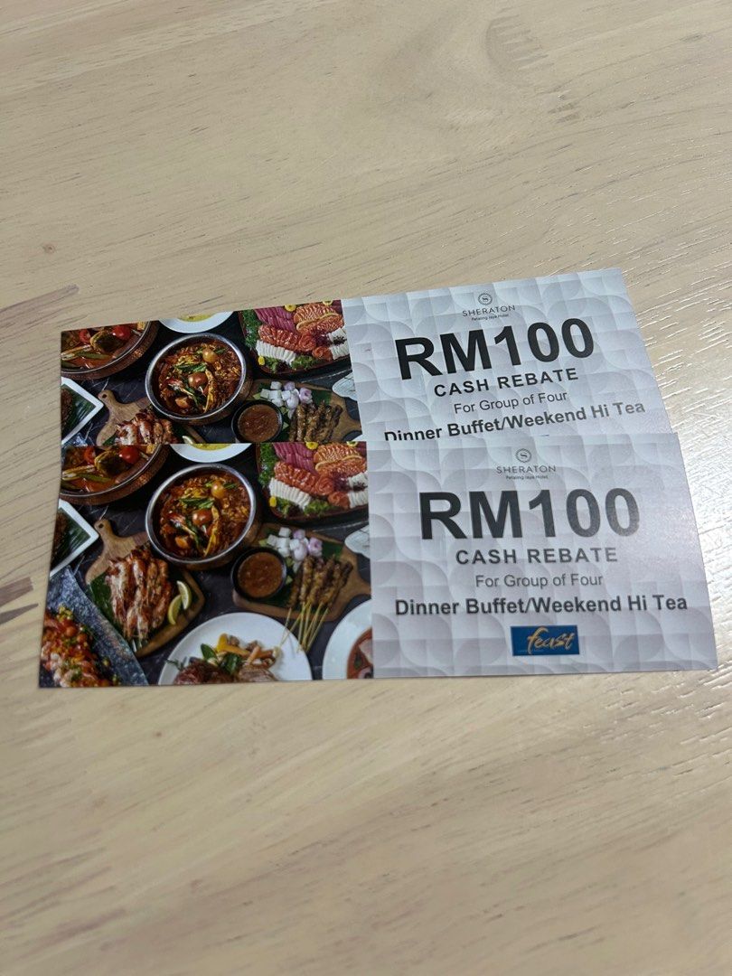 Sheraton RM100 Cash Rebate Voucher, Tickets & Vouchers, Vouchers on ...