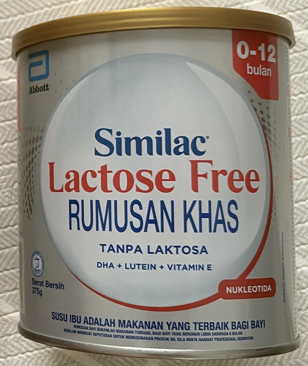 Similac Lactose Free Infant Formula (375g), Babies & Kids, Nursing ...