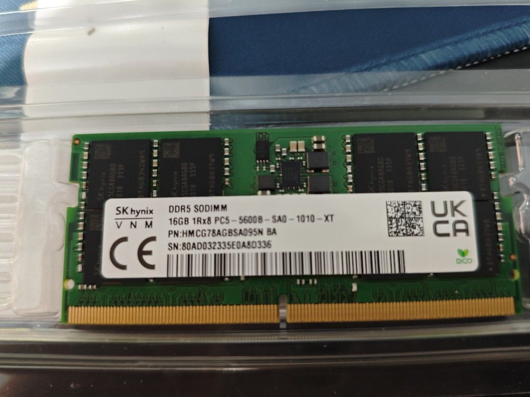 SK Hynix / Crucial DDR5 16GB RAM 5600, 電腦＆科技, 電腦周邊及配件, 電腦周邊產品 - Carousell