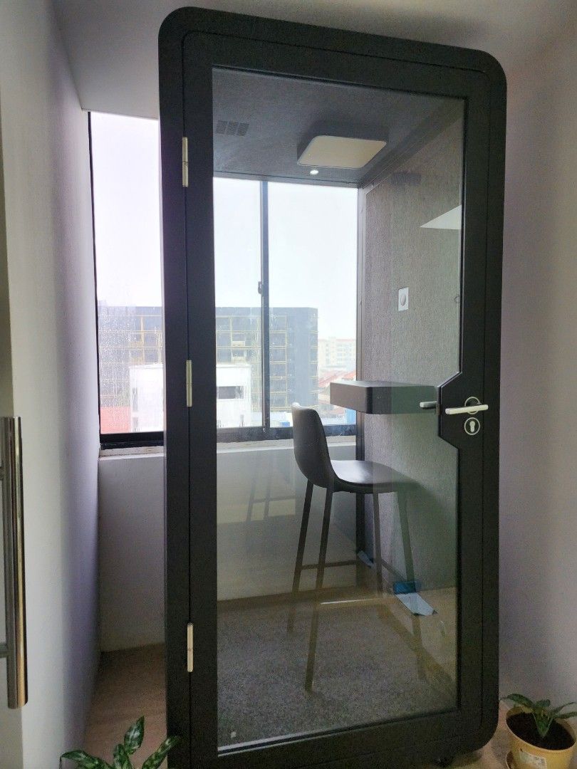 Soundproof Office Pod - Black, Furniture & Home Living, Furniture ...
