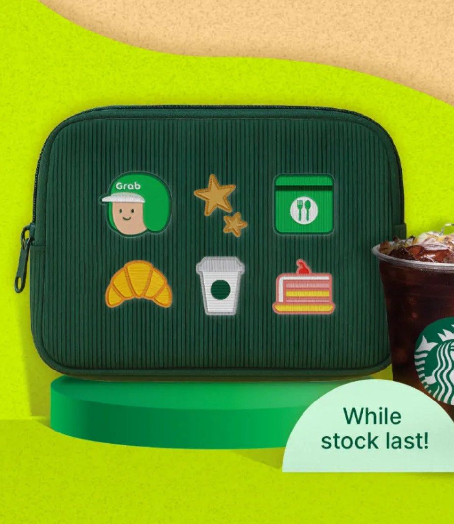 Starbucks x Grab Pouch 2025, Women's Fashion, Bags & Wallets, Purses ...