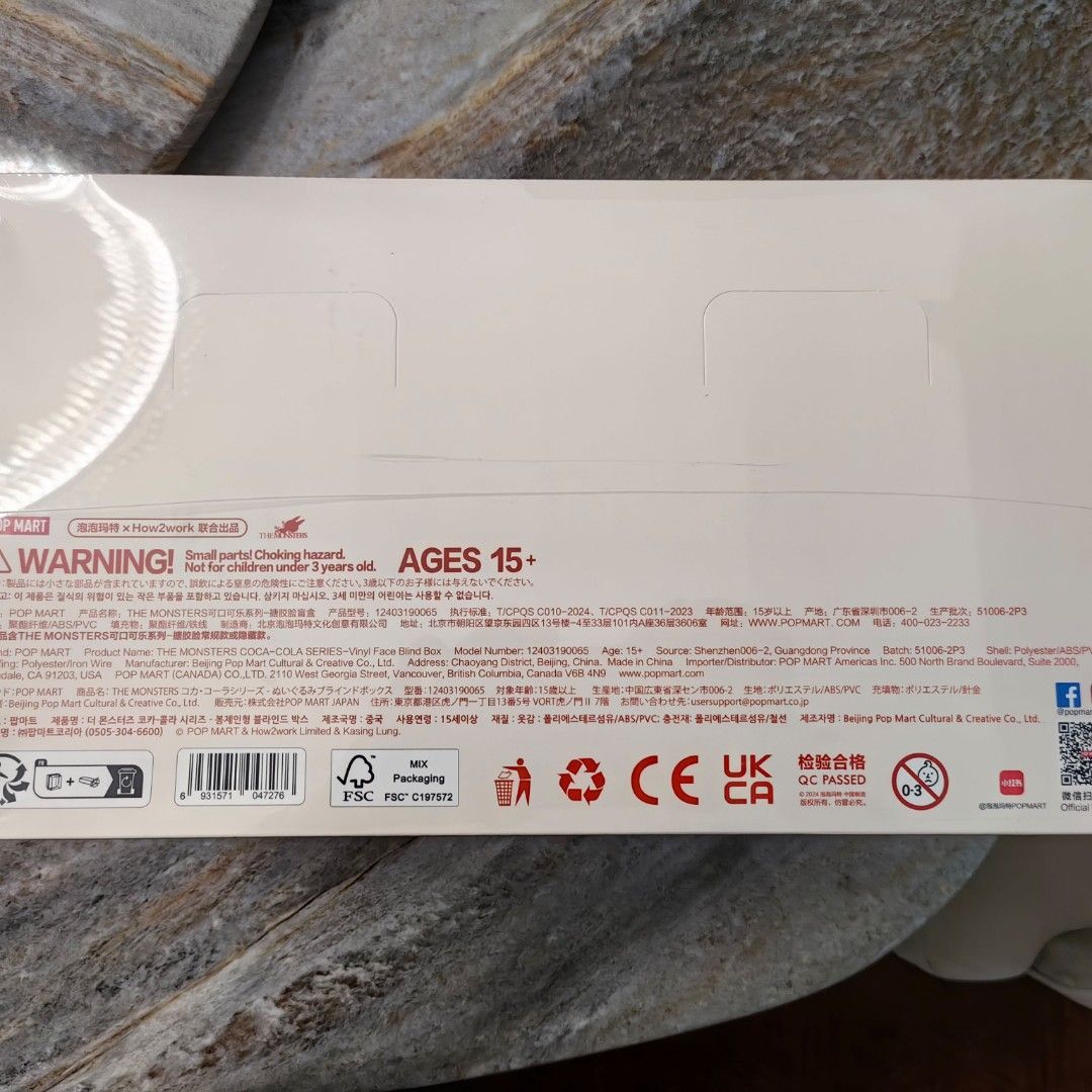 Popmart The Monsters x Coca-Cola Vinyl Face Blind Box, Hobbies & Toys ...