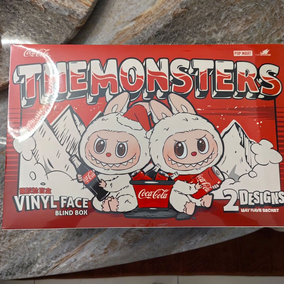 Popmart The Monsters x Coca-Cola Vinyl Face Blind Box, Hobbies & Toys ...