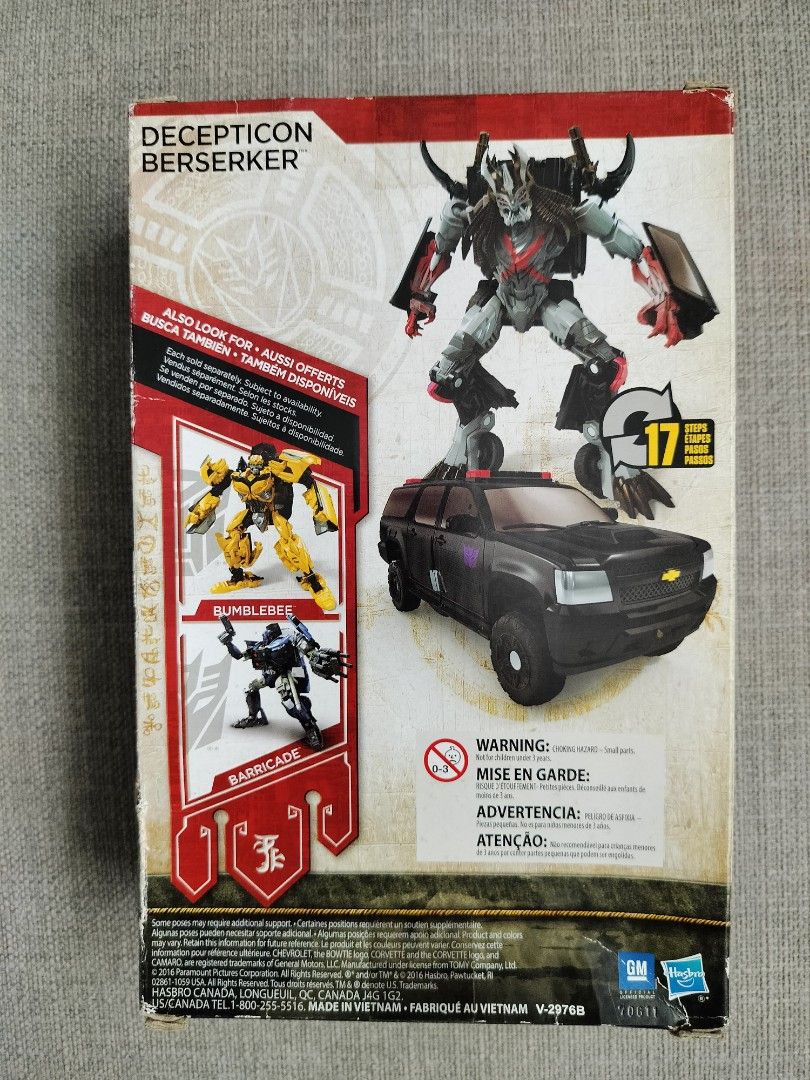Transformers Premier Edition Decepticon Berserker, Hobbies & Toys, Toys ...