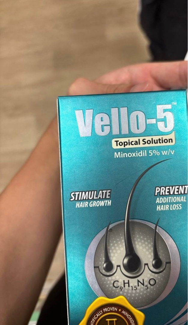 Vello-5 Minoxidil 5%, Beauty & Personal Care, Hair Products on Carousell