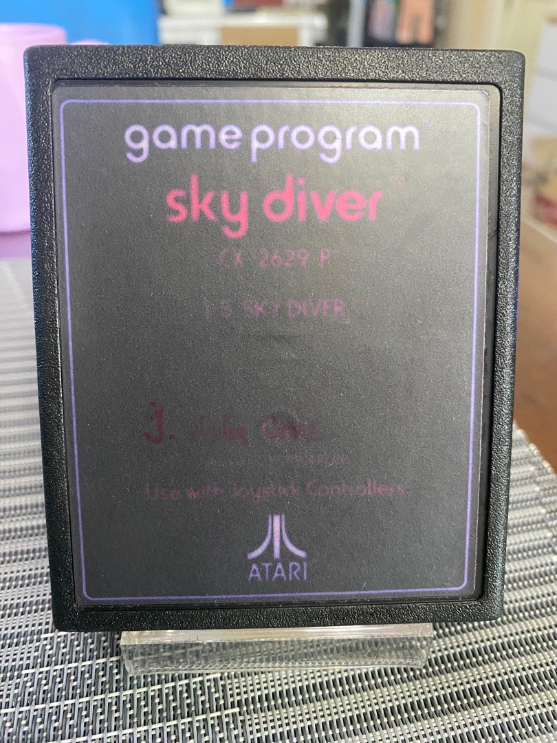Vintage 1979 Atari Game Program Sky Diver CX 2629 Cartridge - Preloved ...