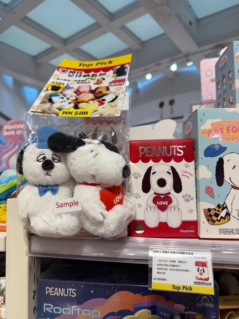 [100%全新只拆盒] VIPO x Snoopy Peanuts Cute Pals Series Plush Keychain 毛絨公仔掛件盲盒 | Charlie Brown、Olaf🤍 ...