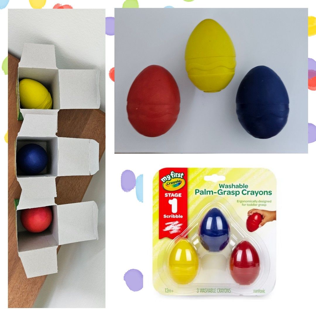 12m+ Crayola My First Palm Grasp Crayons palm crayons chunky crayons ...