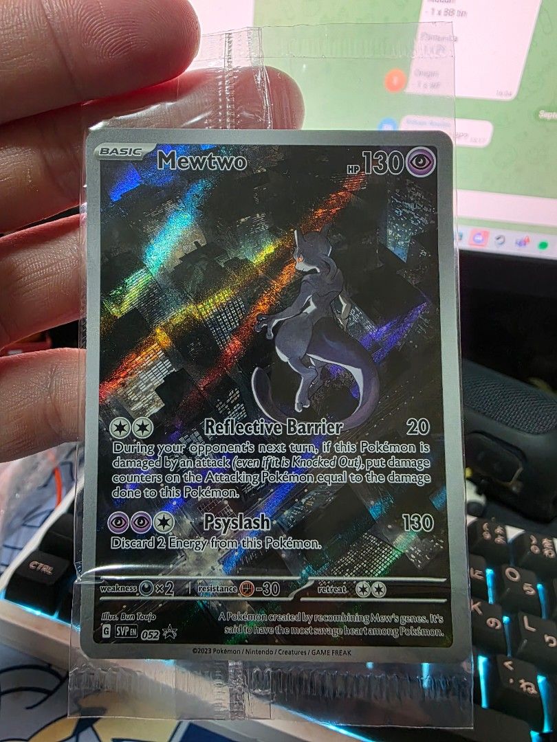 151 Mewtwo sealed promo 052 UPC, Hobbies & Toys, Toys & Games on Carousell