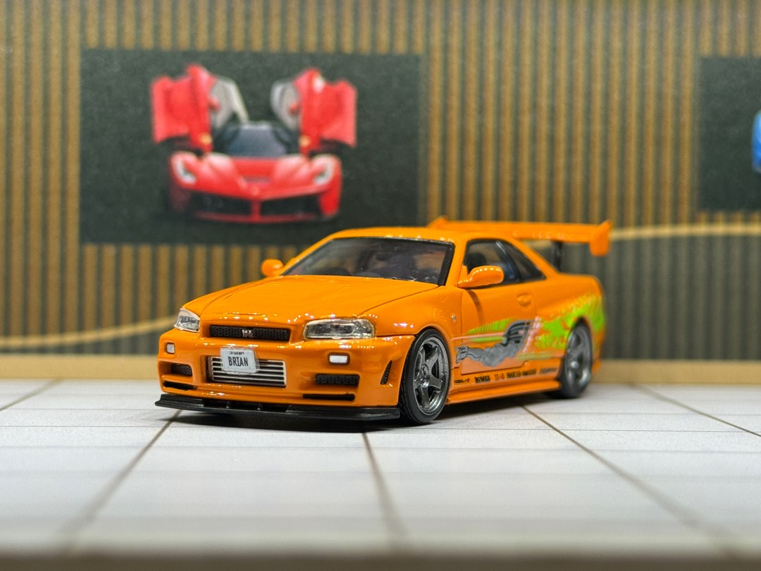 1:64 Nissan Skyline GTR R34 FNF, Hobbies & Toys, Toys & Games on Carousell