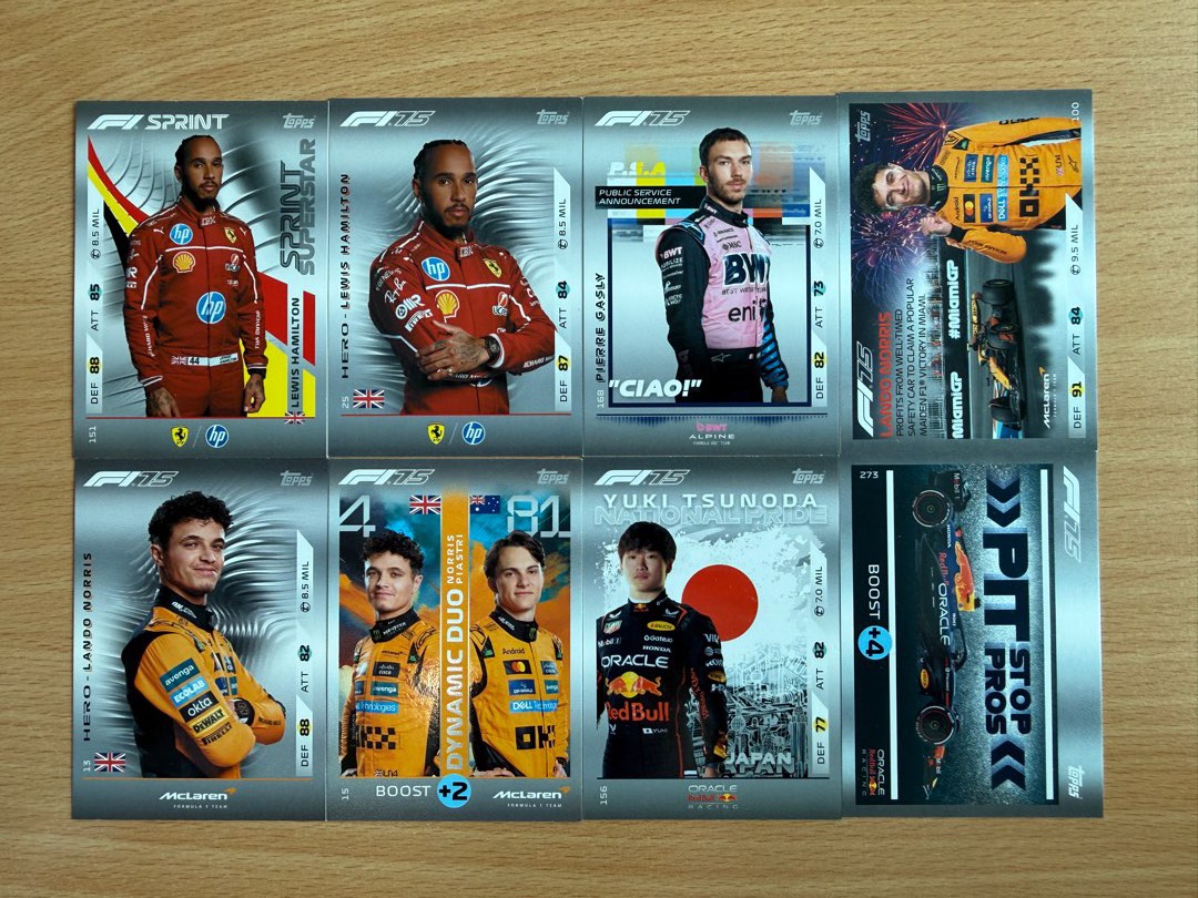 2025 F1 Topps Trading Cards, Hobbies & Toys, Toys & Games on Carousell