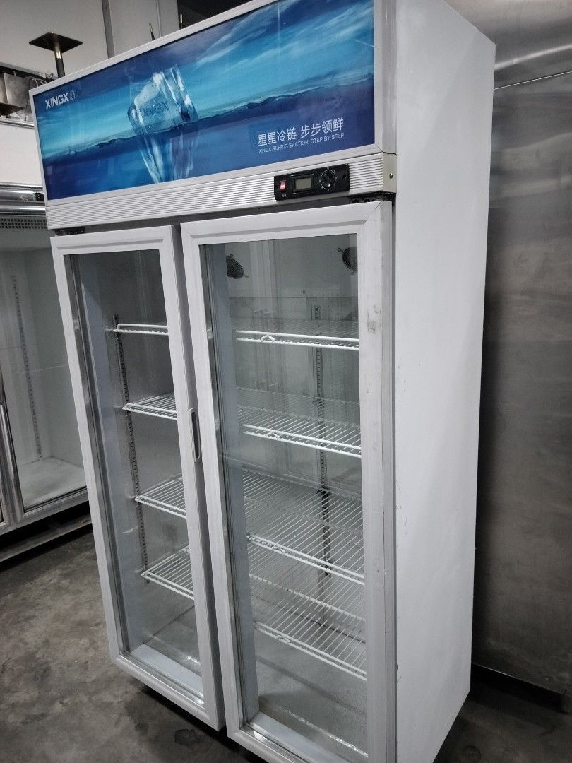 2 Glass Door Display Chiller with Wheels, TV & Home Appliances, Kitchen ...