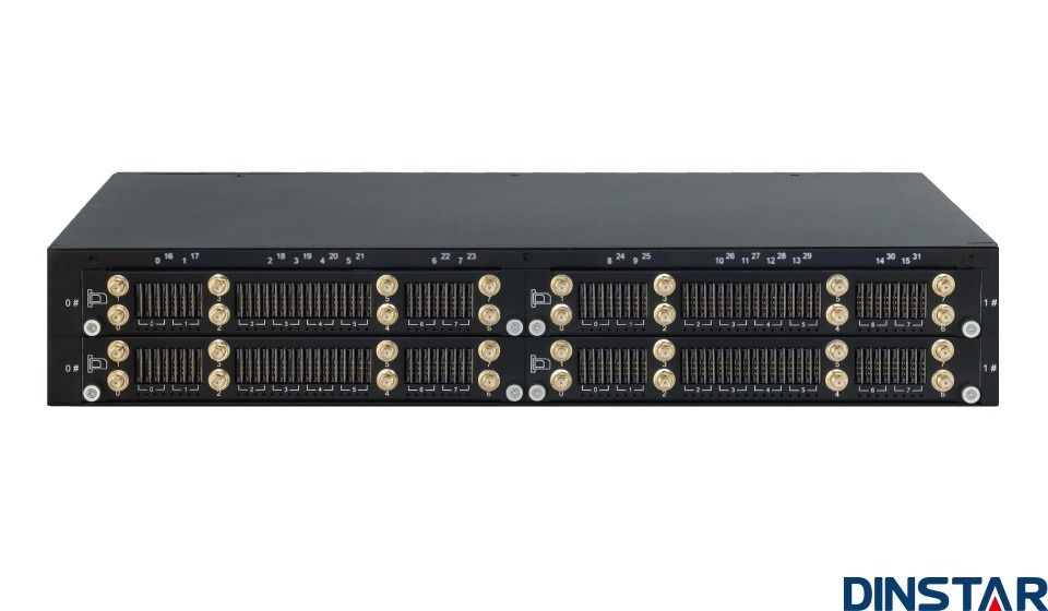 Dinstar UC2000-VG-32T Multi-SIM 4G LTE VoIP Gateway (32 Channels w/ 128 ...
