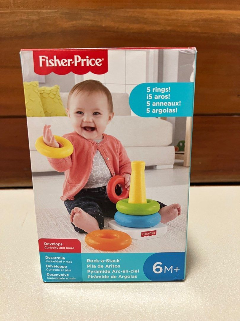 Fisher-Price Rock-A-Stack Baby Stacking Toy, Babies & Kids, Infant ...