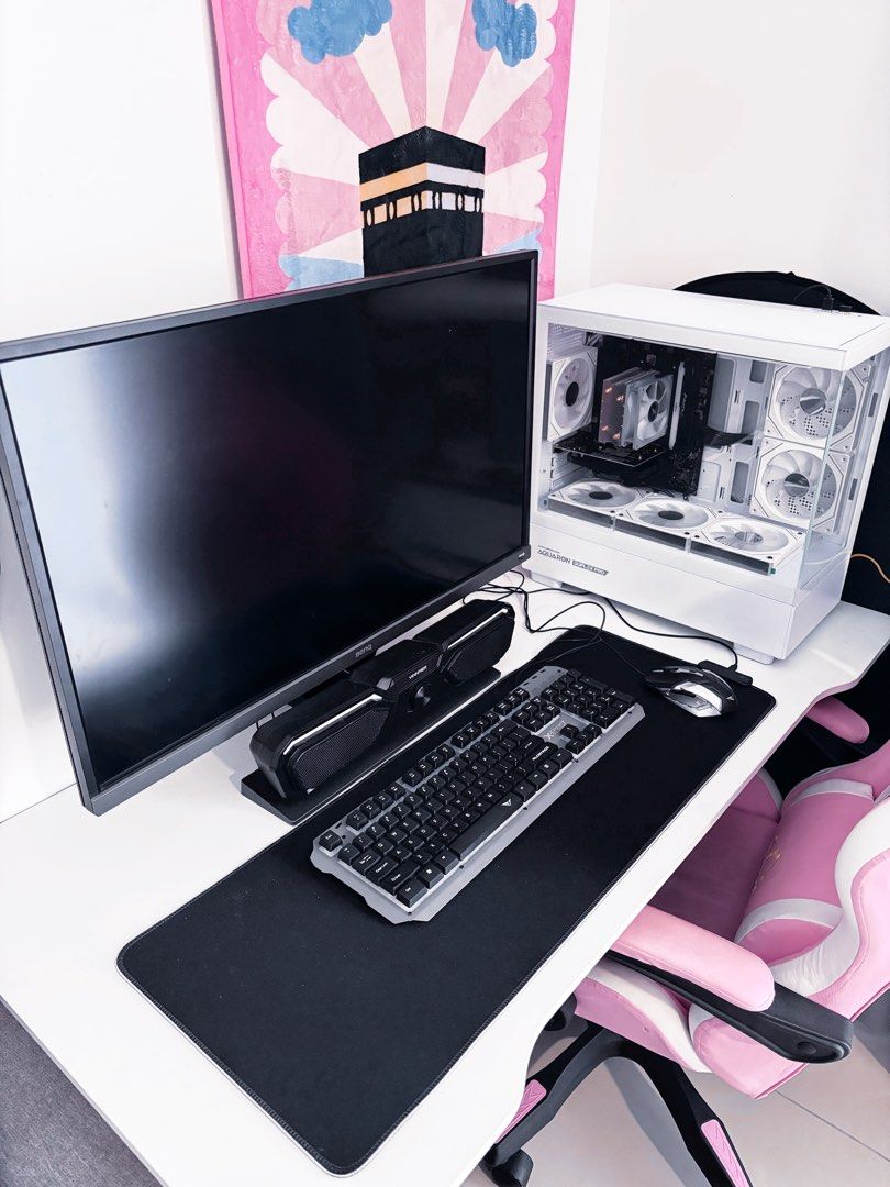 Gaming PC Setup with Monitor, Keyboard, and Mouse, Computers & Tech ...