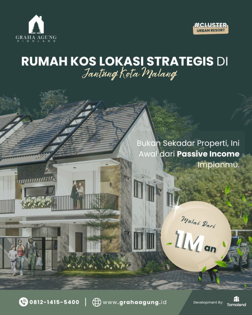 Kos Eksklusif 12 Kamar Area UB Malang Kota, Lokasi Super Strategis – 0812-1415-5400, Properti ...