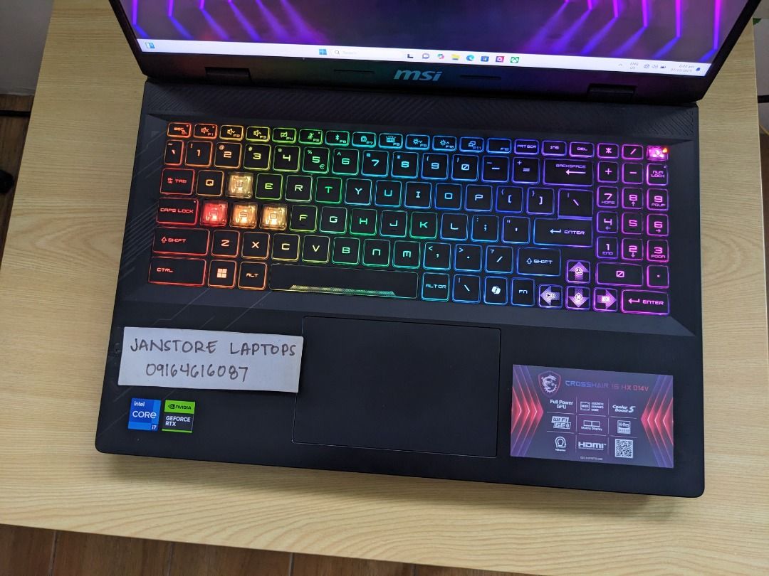 MSI Crosshair 16 240Hz Core i7 14650HX 16GB Nvidia RTX4060 8GB ...