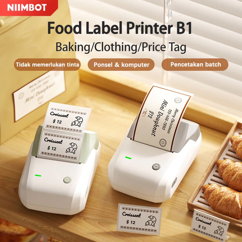 NIIMBOT B1 Printer Label Harga Barcode, Printer Stiker Tanggal untuk ...
