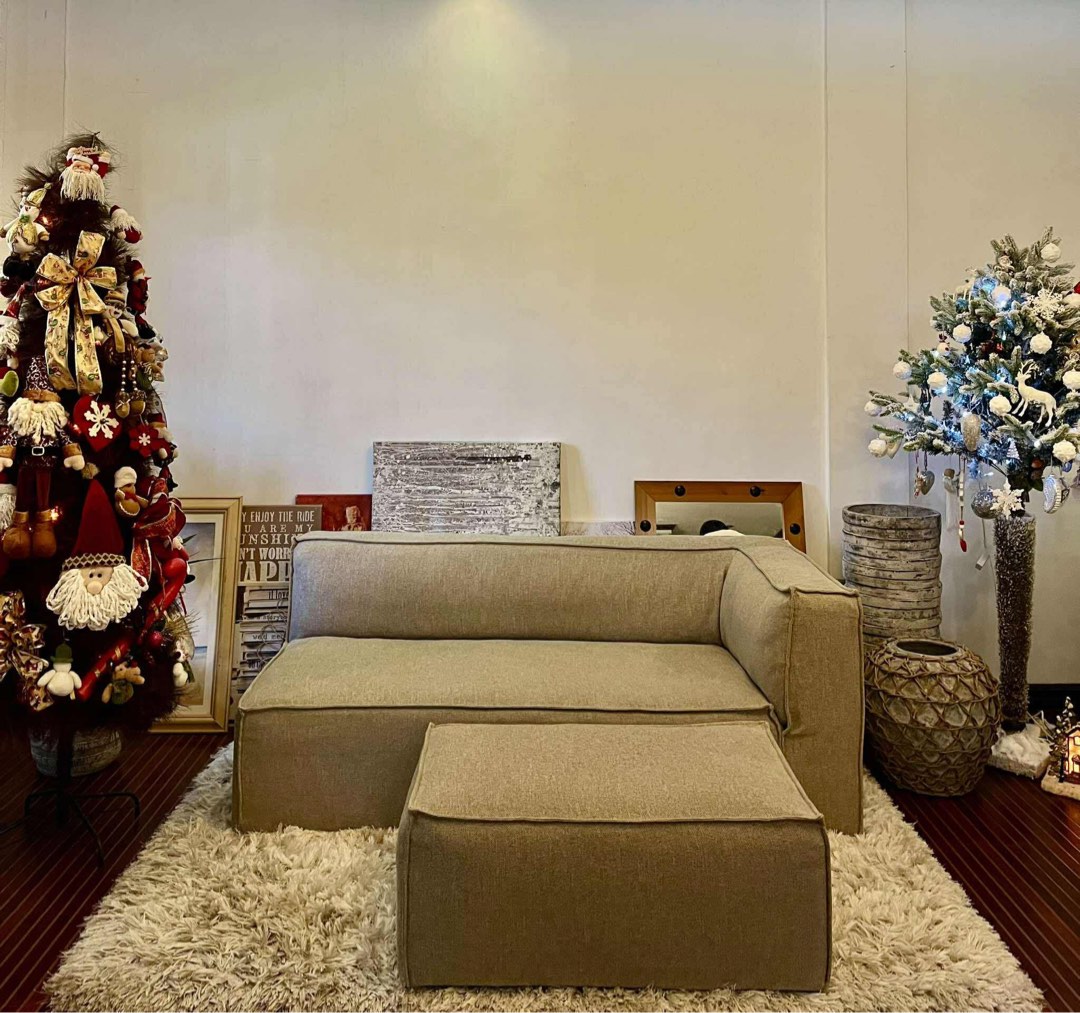 NITORI Modular Sofa with Ottoman, Furniture & Home Living, Furniture, Sofas on Carousell