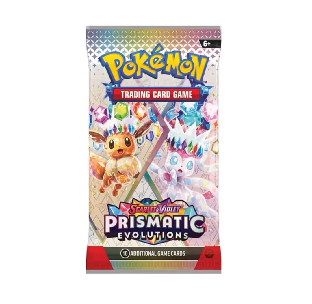 Pokemon Scarlet & Violet Prismatic Evolutions Booster Pack, Hobbies ...