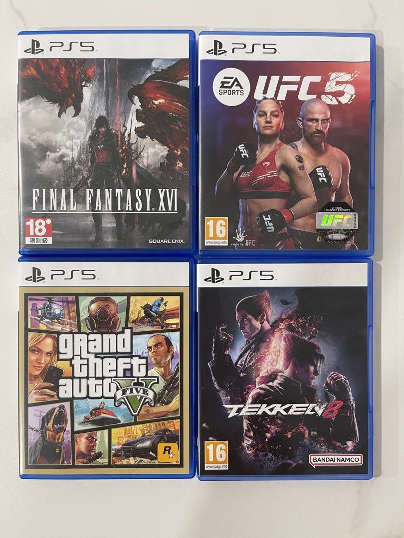 PS5 Games: UFC 5, Tekken 8, Final Fantasy XVI, GTA V, Video Gaming ...