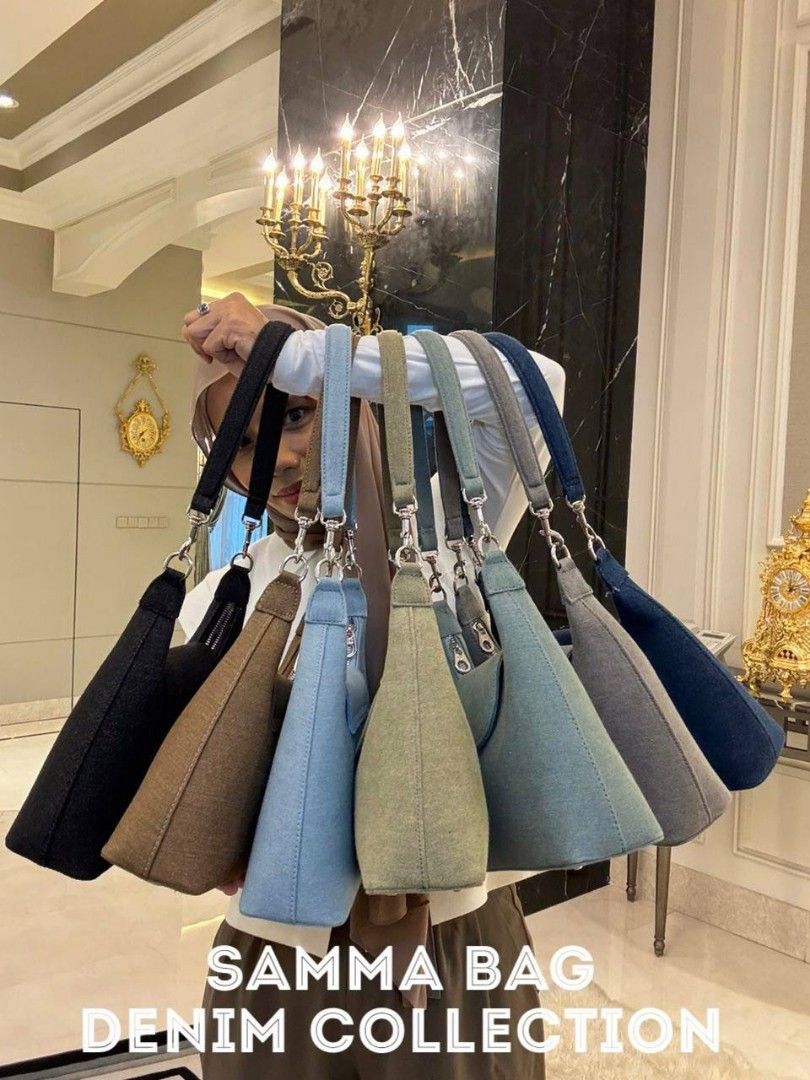 Samma Bag Denim Collection by Dato Alif Syukri, Women's Fashion, Bags ...