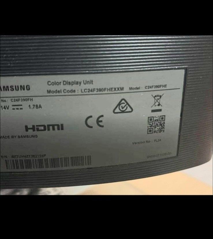 Samsung 24-inch Curved Monitor LC24F390FHEXXM, Computers & Tech, Parts ...